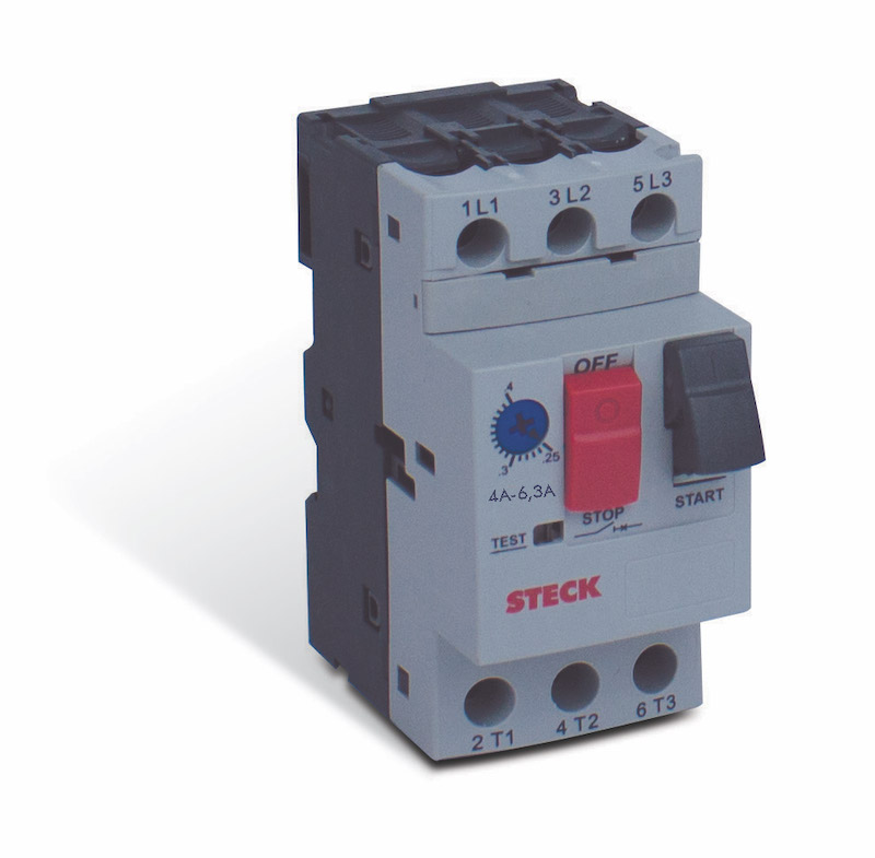 ELECCON | GUARDAMOTOR MAGNETO-TERMICO 3P 4-6.3A 400/415VAC SLS2251D