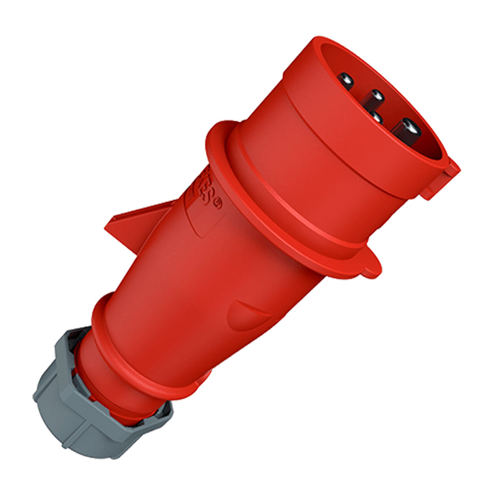 ELECCON | ENCHUFE 16AMP 3P+T 415V ROJO 6H IP44