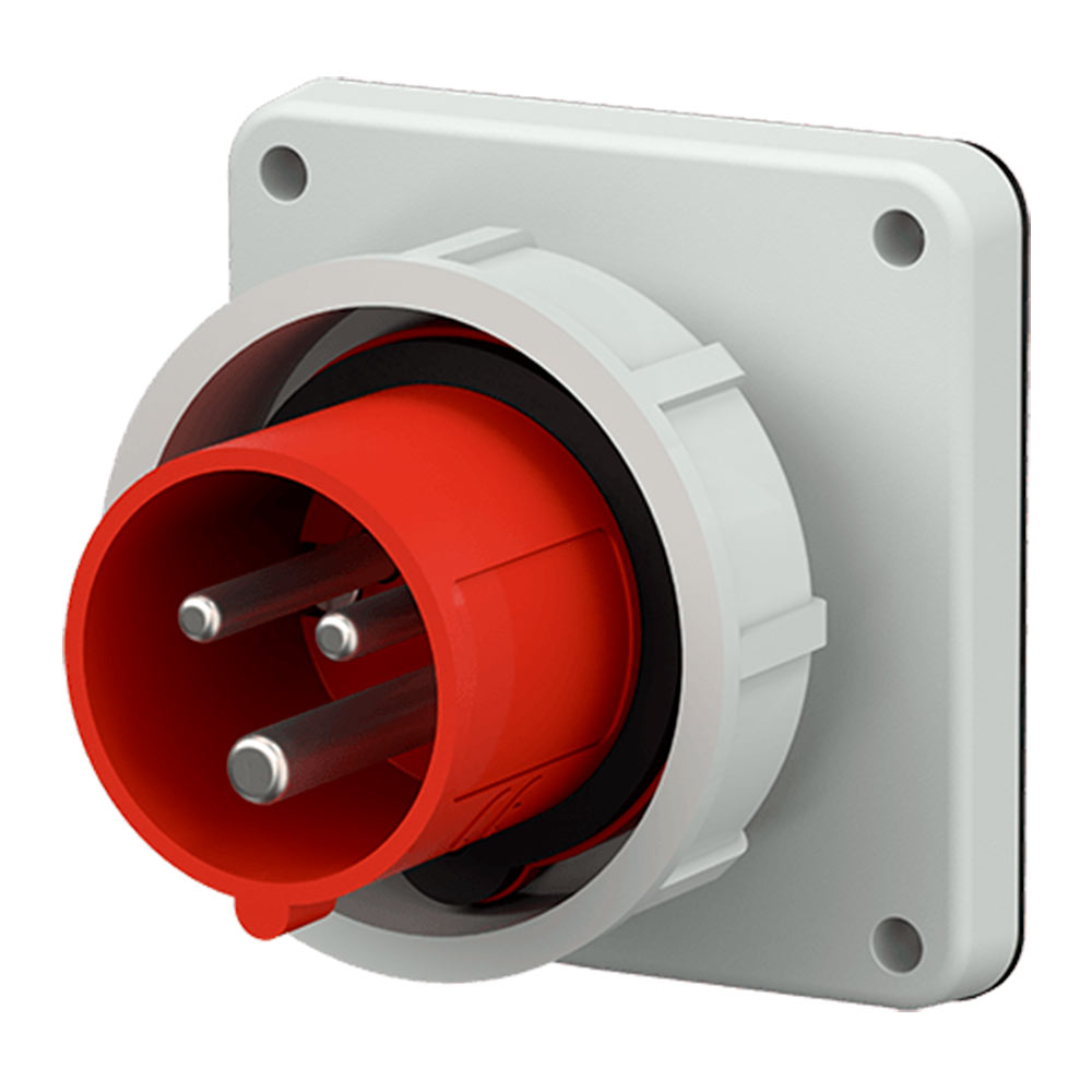 ELECCON | ENCHUFE EMPOTRABLE 16AMP 3P+T 415V ROJO 6H IP67