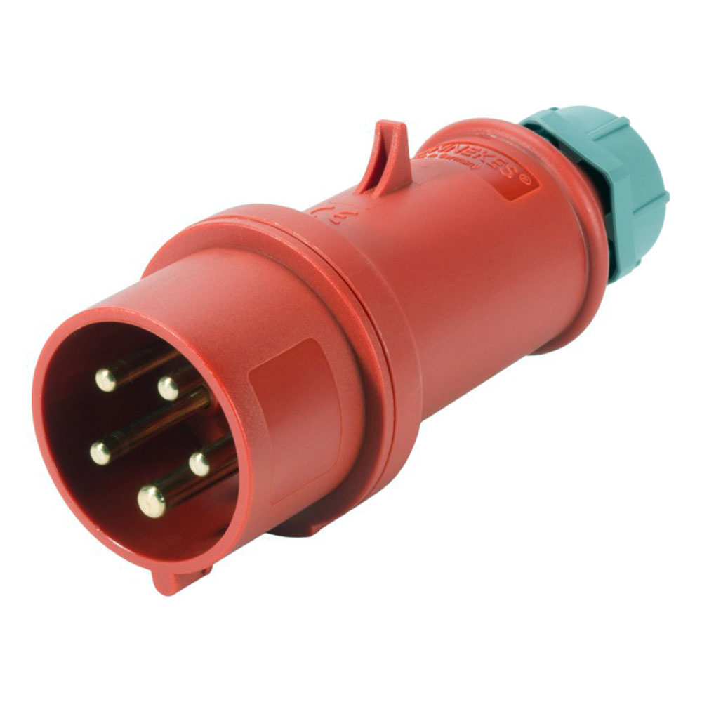 ELECCON | ENCHUFE 16AMP 3P+N+T 415V ROJO 6H IP44