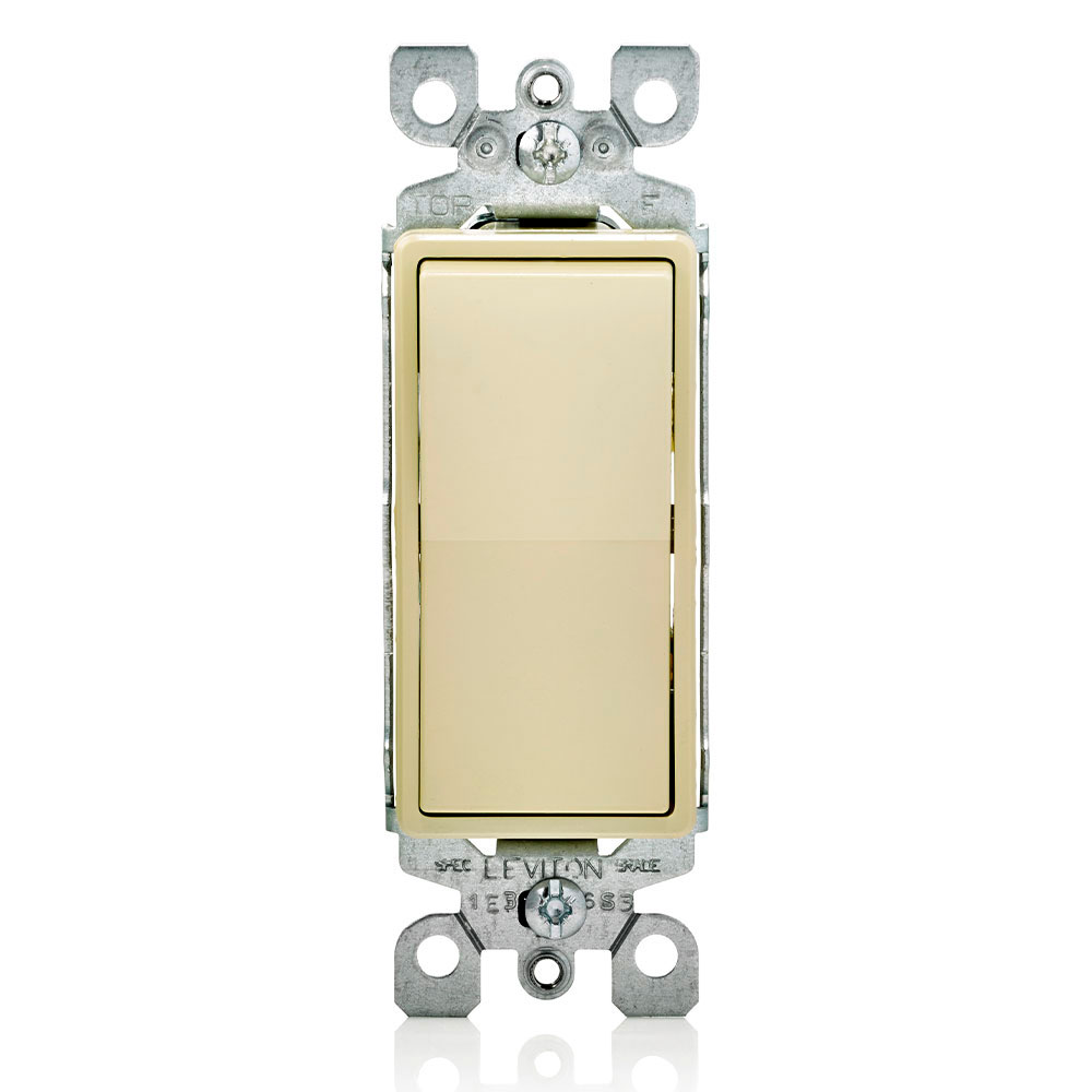 ELECCON | INTERRUPTOR UNIPOLAR SIMPLE DECORA 15A L/T 250V MARFIL